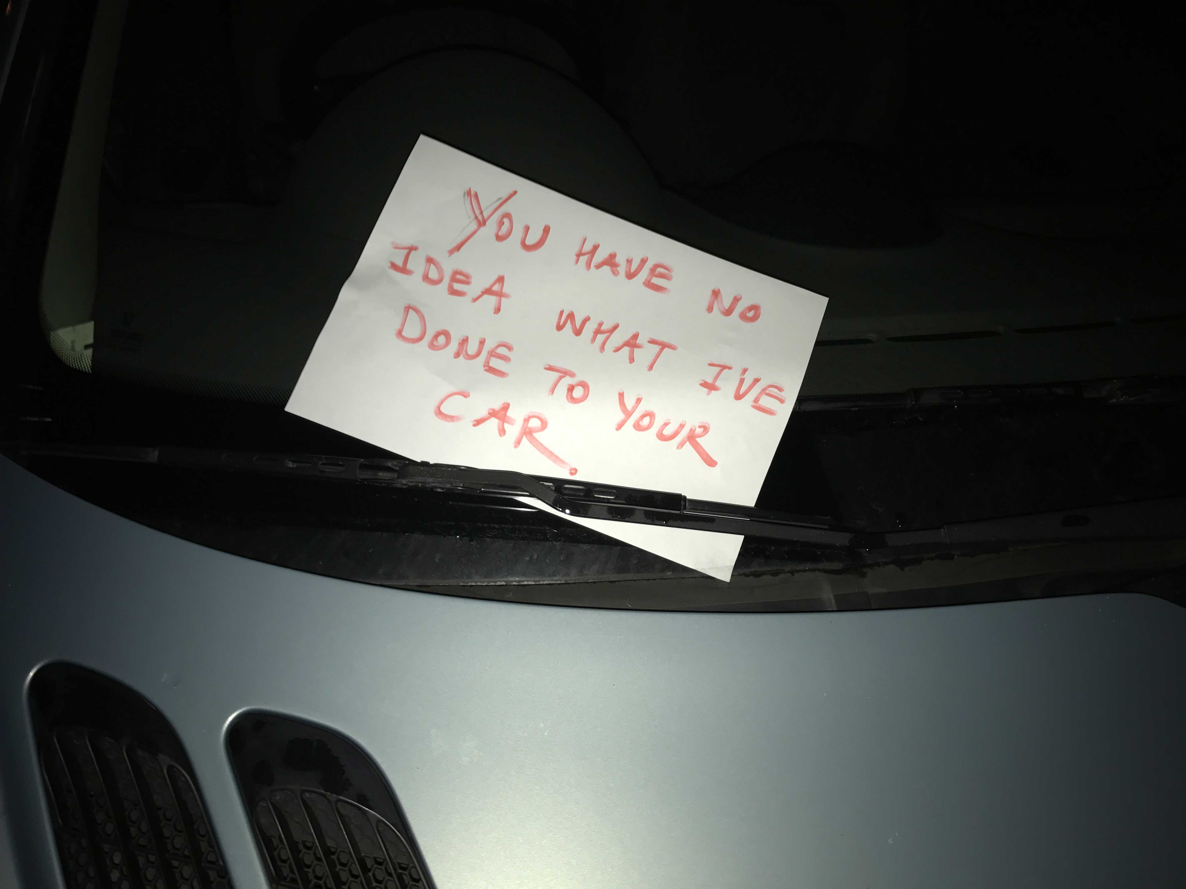 WATCH: Mike gets a call after he left an angry note on someone's car ...