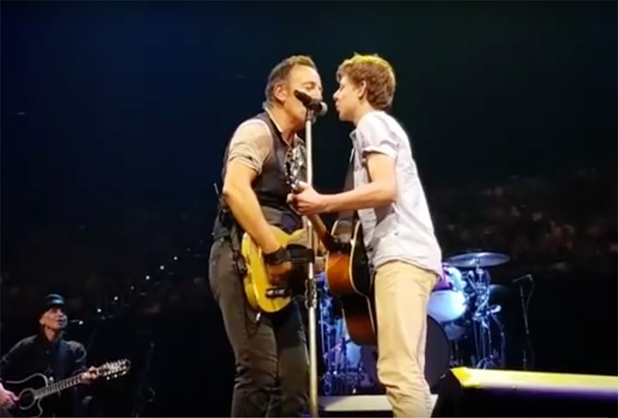 WATCH: Bruce Springsteen invites boy in audience onstage to sing ...