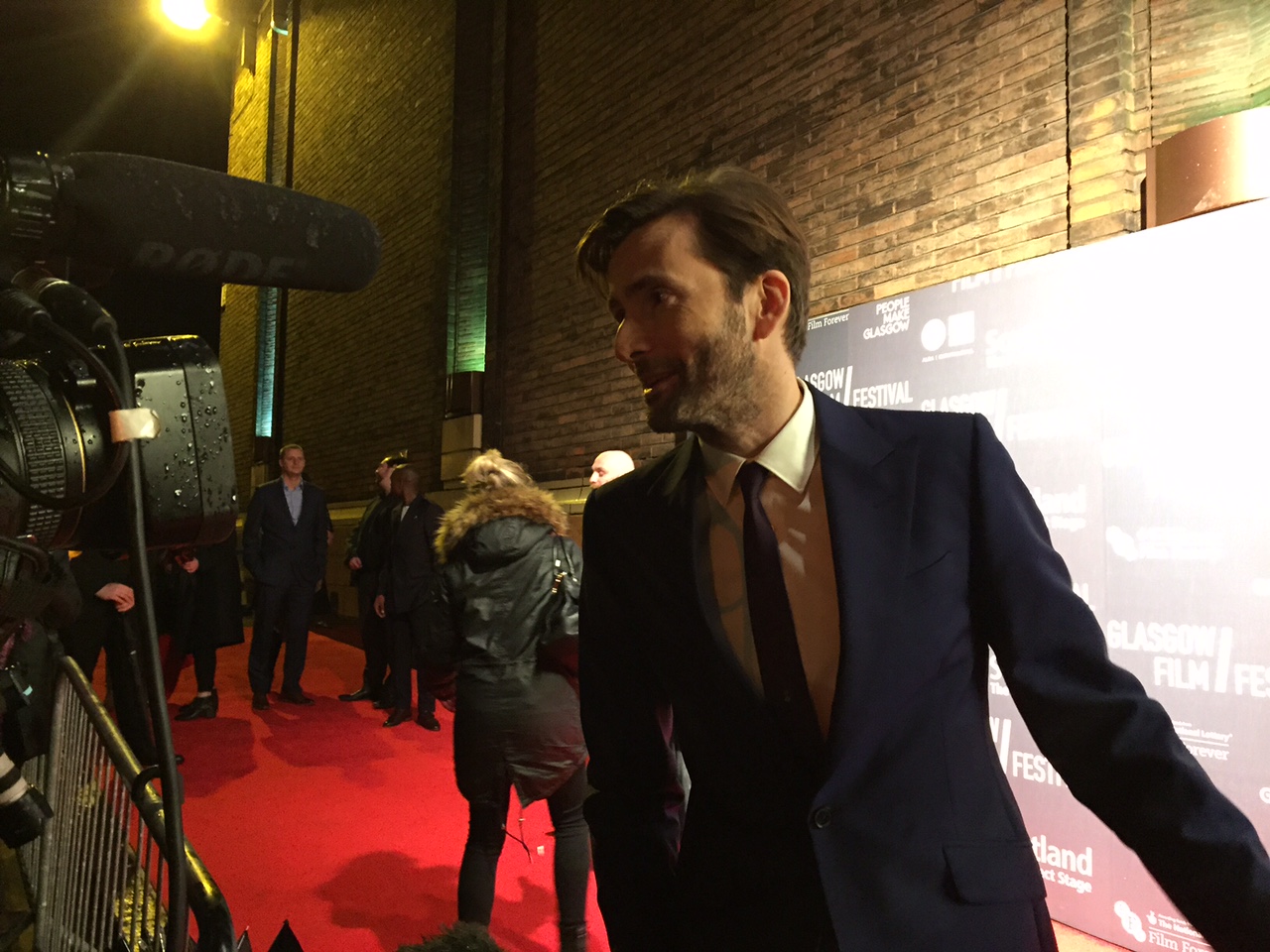 Scottish actor David Tennant in Glasgow for world premiere of his ...