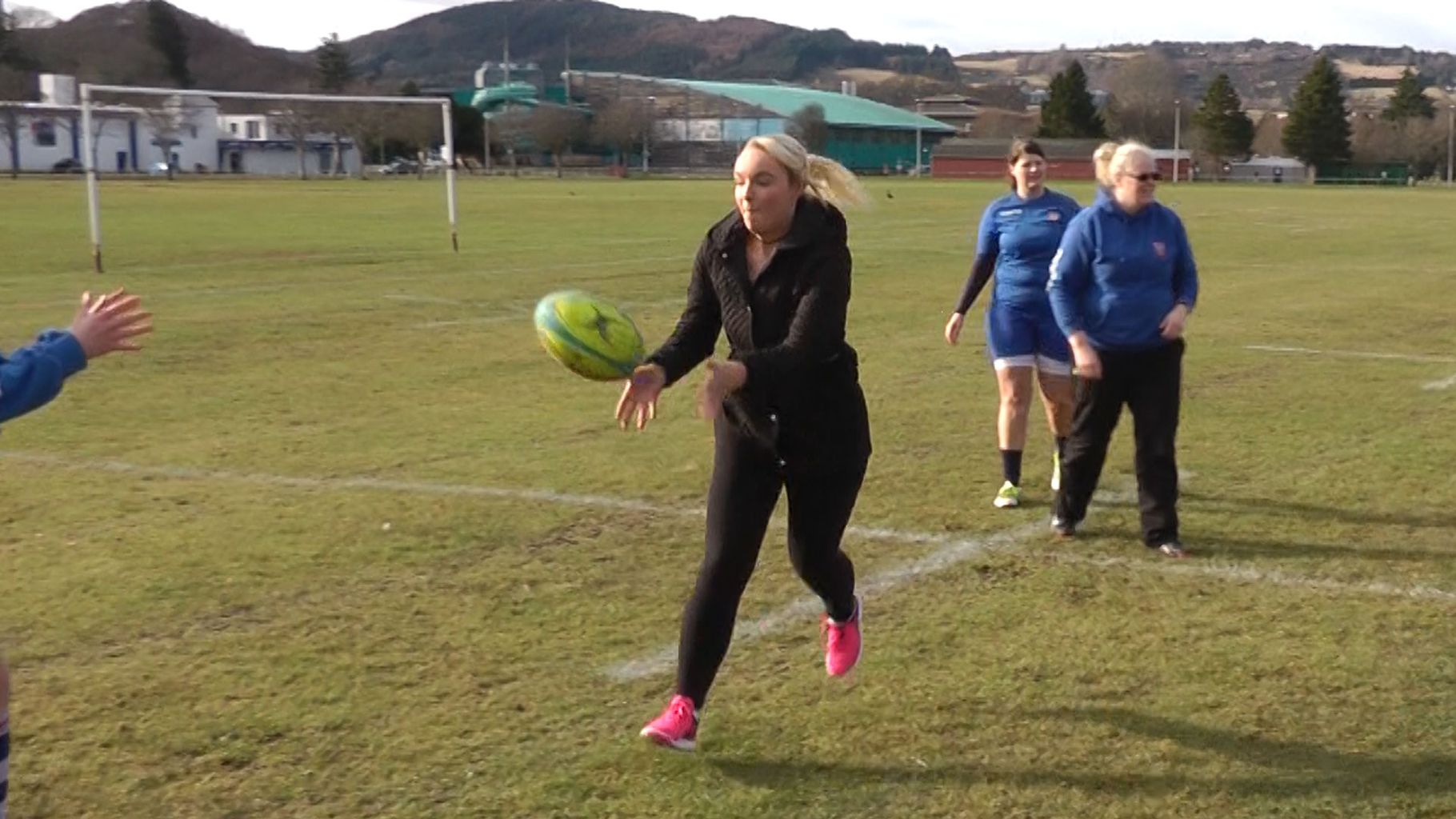 WATCH: Grace gives rugby a 'try' | Events - MFR