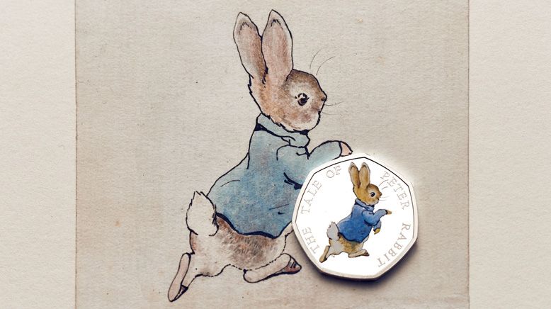 Royal Mint announce four new coloured Beatrix Potter 50p coins ...
