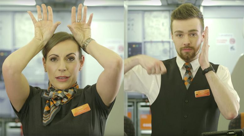 WATCH: EasyJet reveal their secret cabin code | Travel - Hits Radio