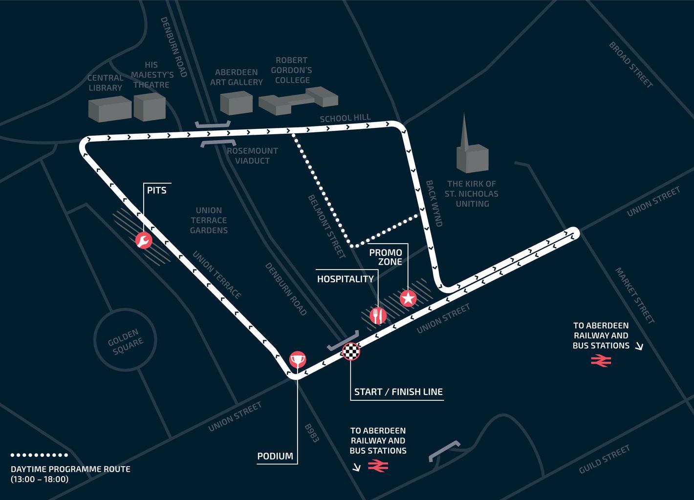 Aberdeen city centre transformed for the Tour Series | News - Northsound 1