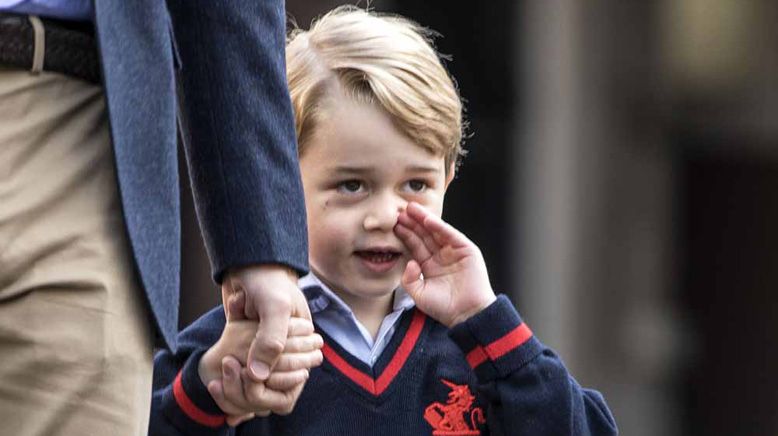 All the photos of Prince George's first day at school | Celebrity ...