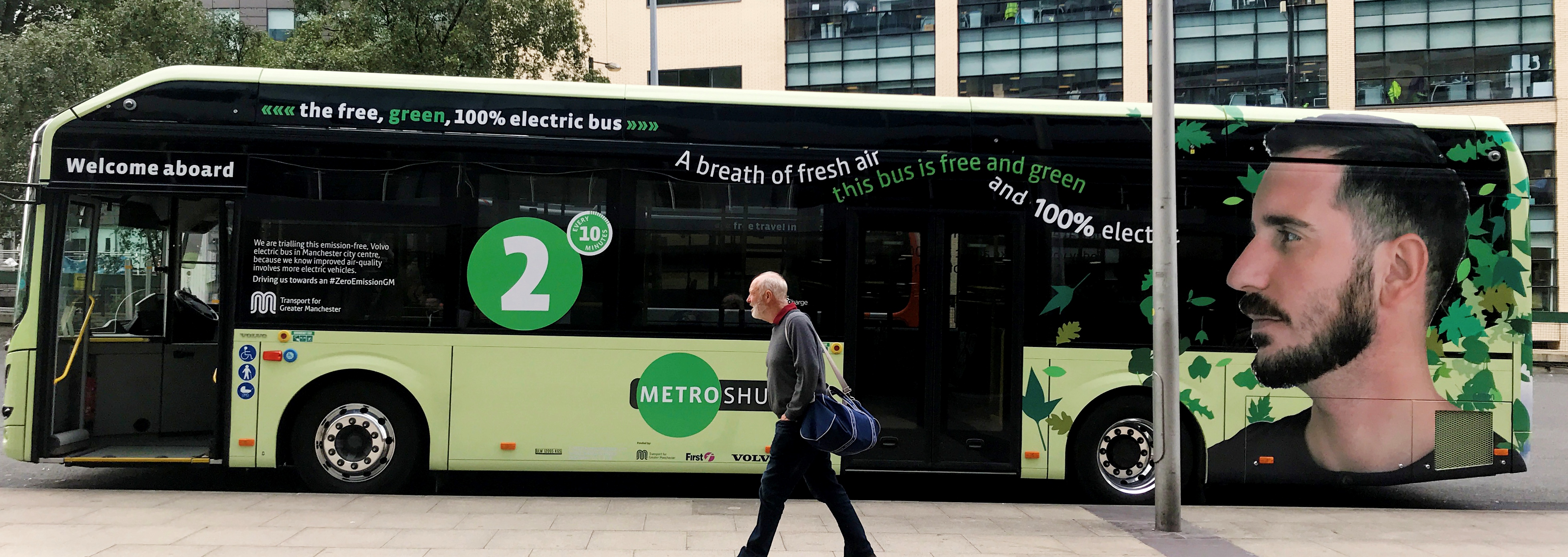 UK's first ever fully electric bus rolls into Manchester | News ...