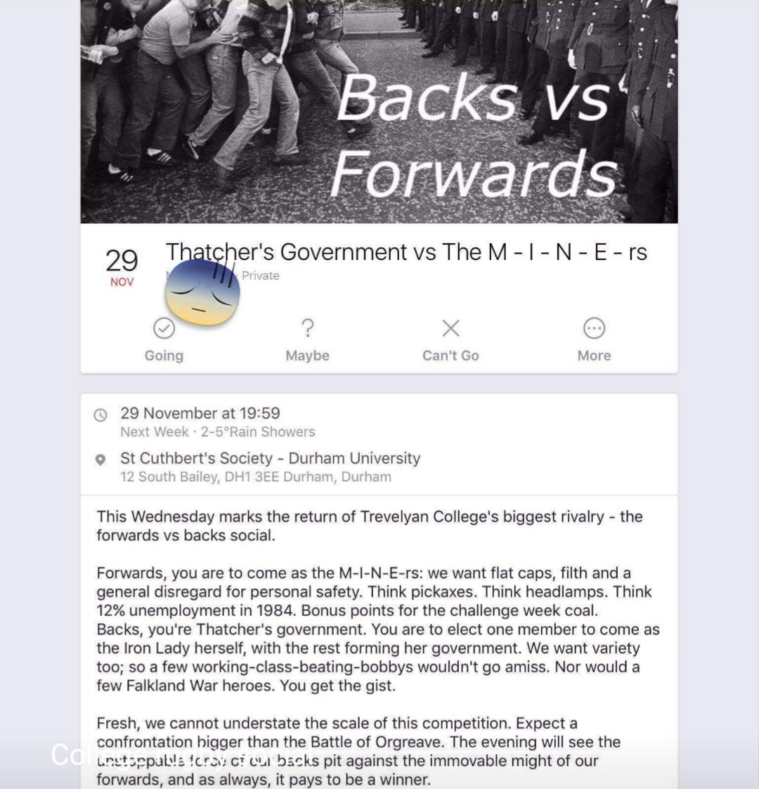 Durham Uni slam students over Miners vs Thatcher event. | News - undefined