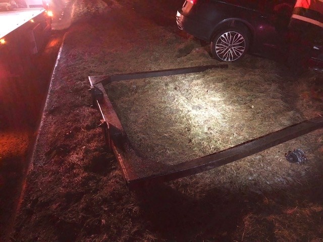 Three vehicles collide after chunk of metal crashes onto A96 | News ...