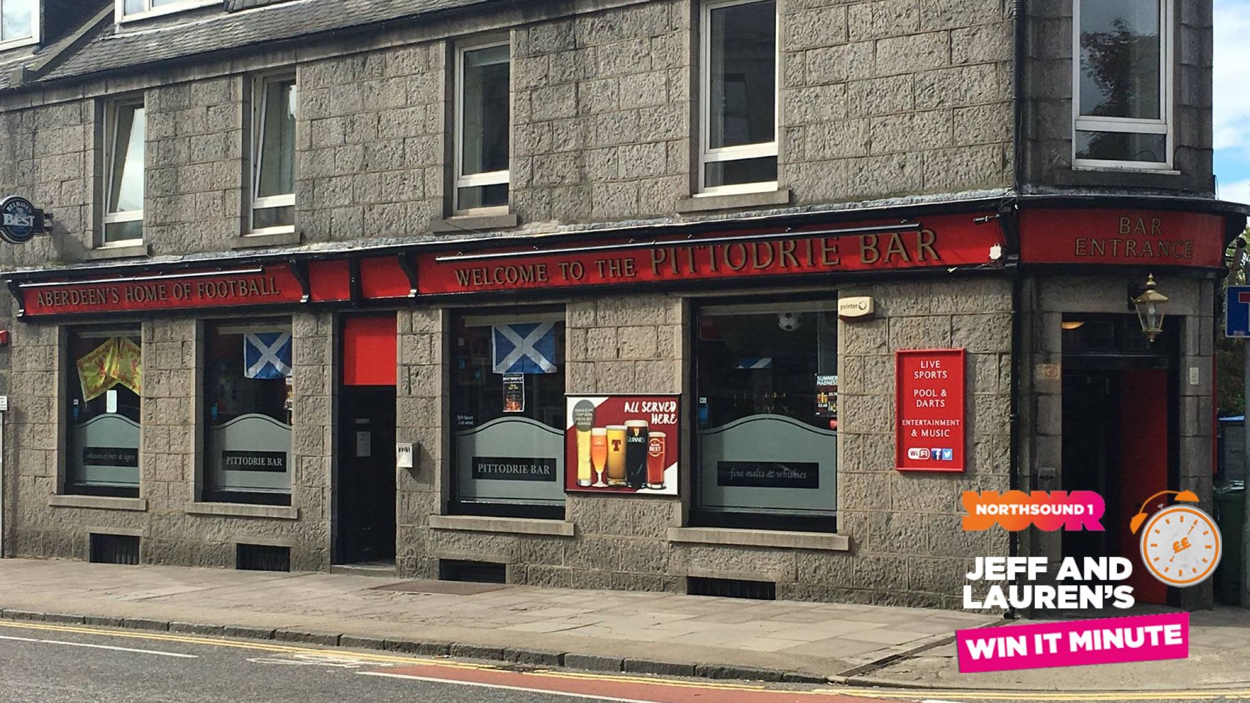 Do you know which Aberdeen Street you will find the Pittodrie Bar ...