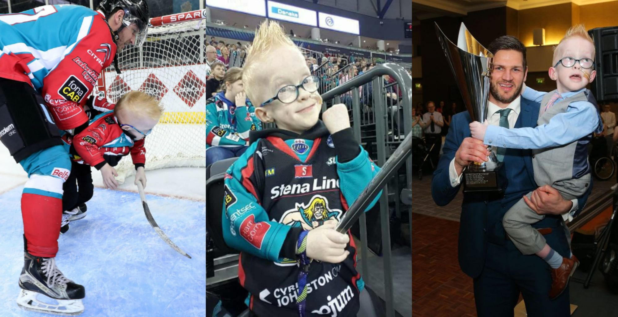 Ten year old Belfast Giants super-fan Blake McCaughey had major surgery ...