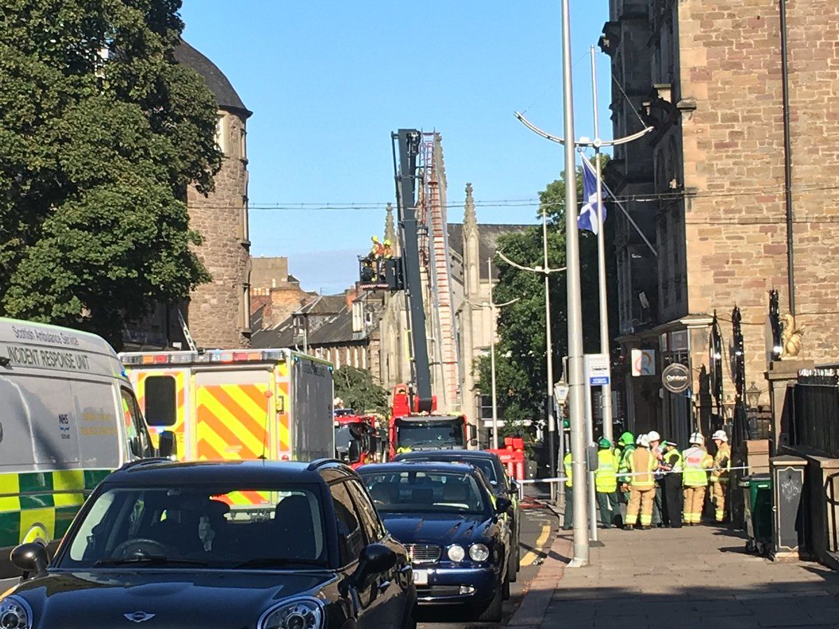 WATCH: Two taken to hospital following fire in Dundee flats | News - Tay FM