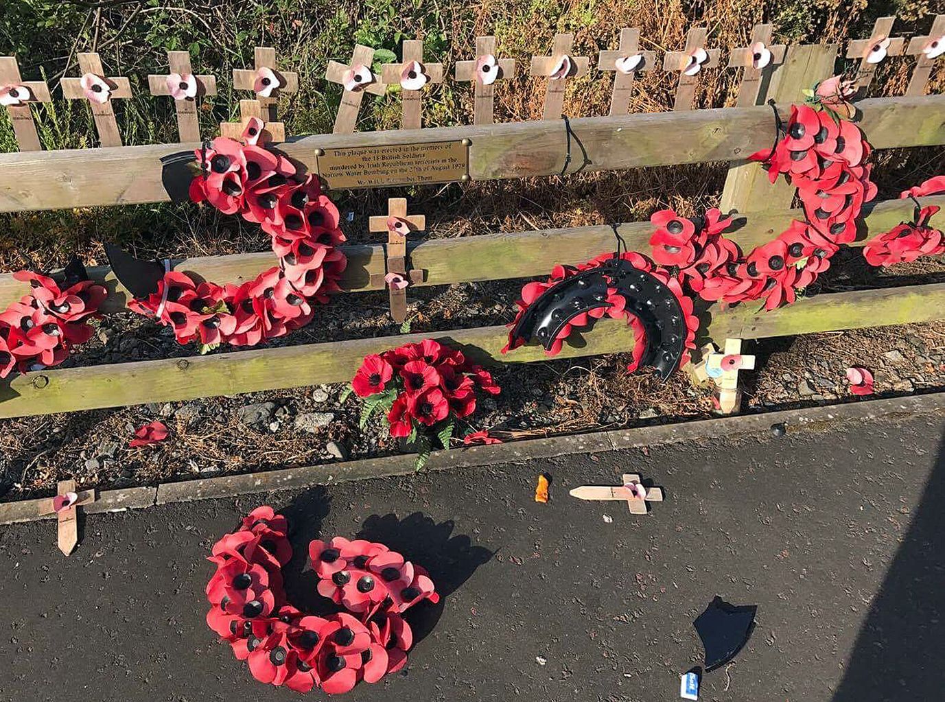 Narrow Water memorial vandalised again | News - Downtown Radio