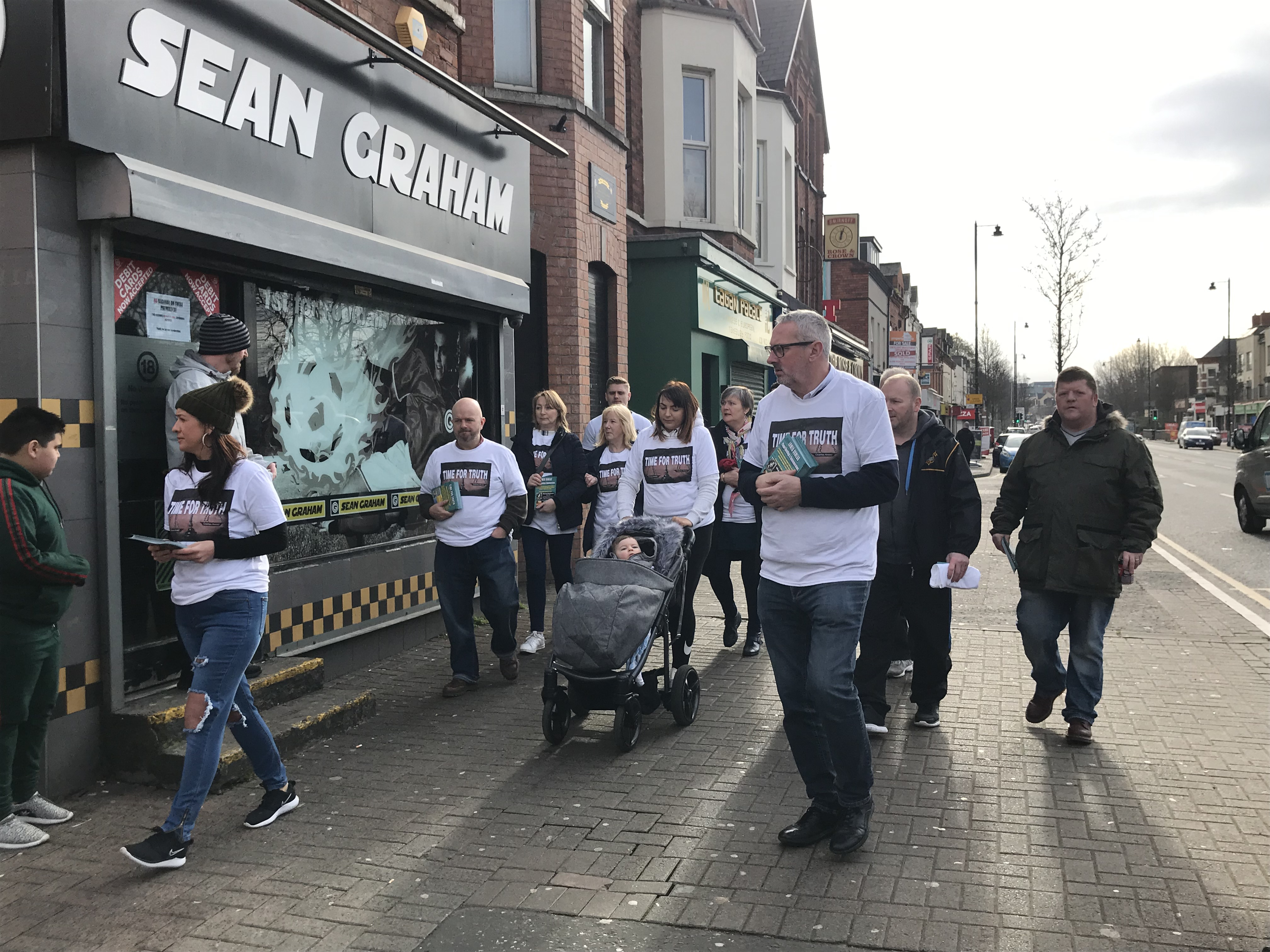 Demonstrations across Belfast call for Troubles legacy to be addressed ...