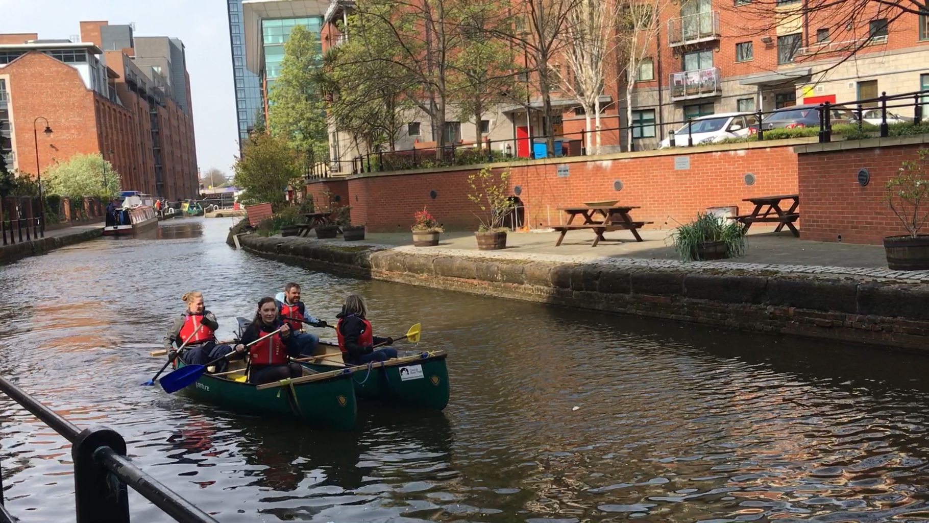 Paddles out to help combat litter in Manchester's canals | News - Hits ...