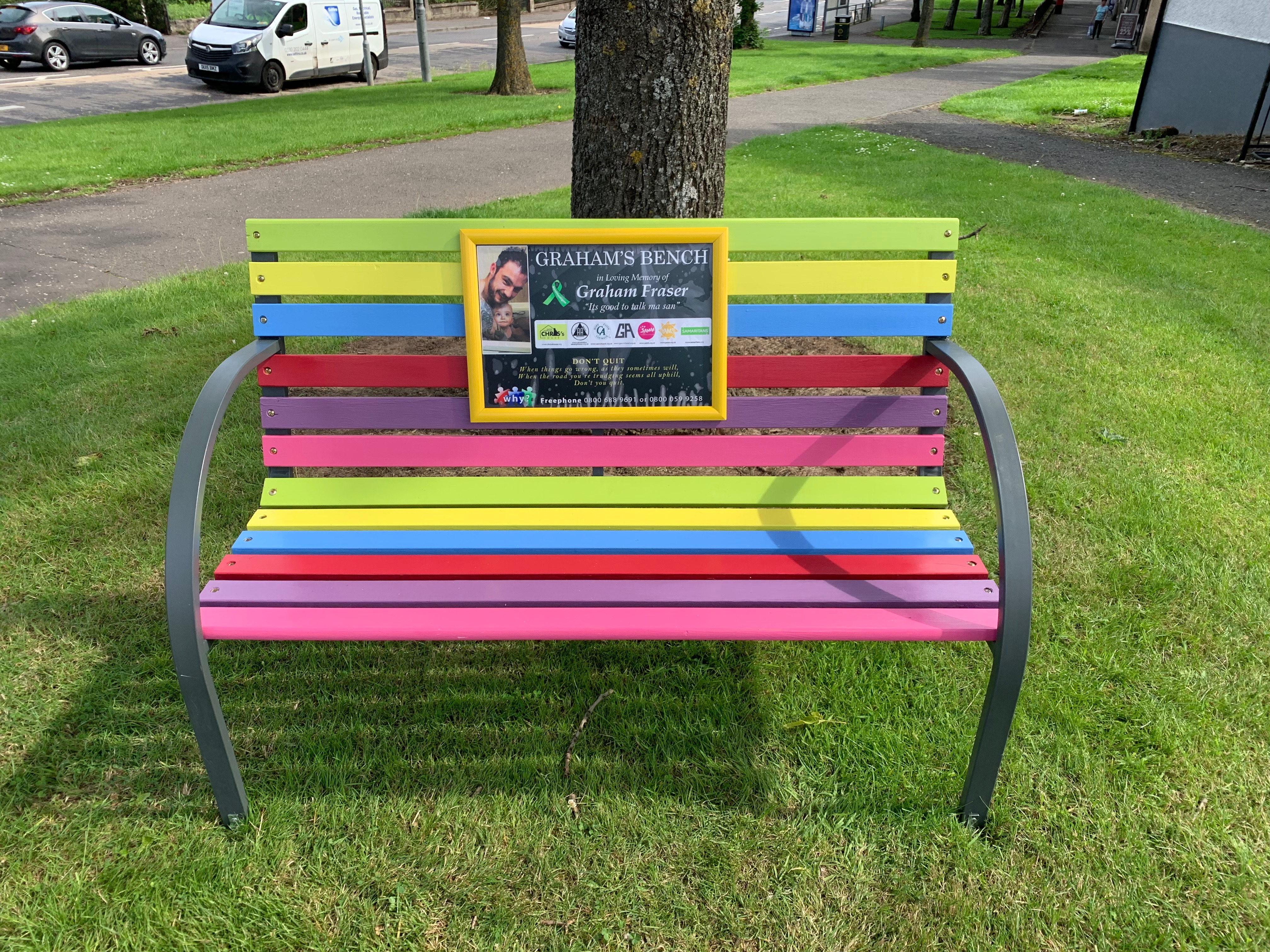 Family of man who took his own life put benches in North Lanarkshire to ...