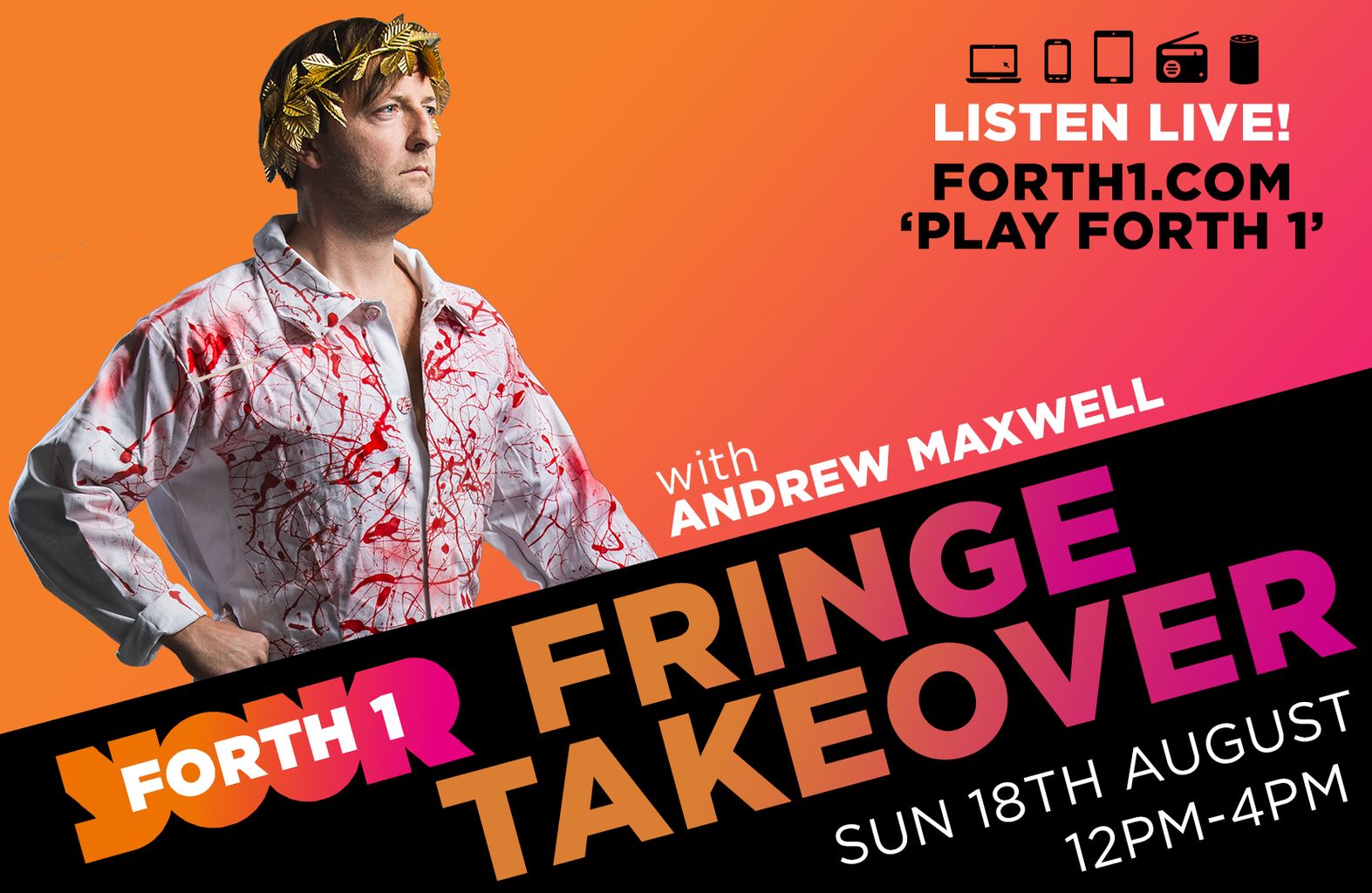 Forth 1 Fringe Takeover: Andrew Maxwell | Comedy - Forth 1