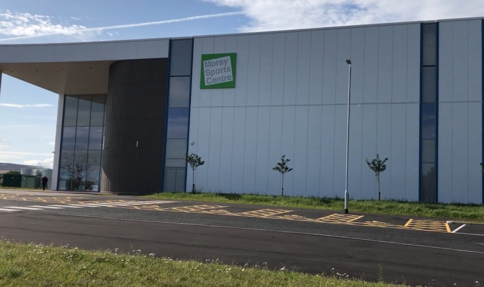 Olympian officially opens the new Moray Sports Centre in Elgin