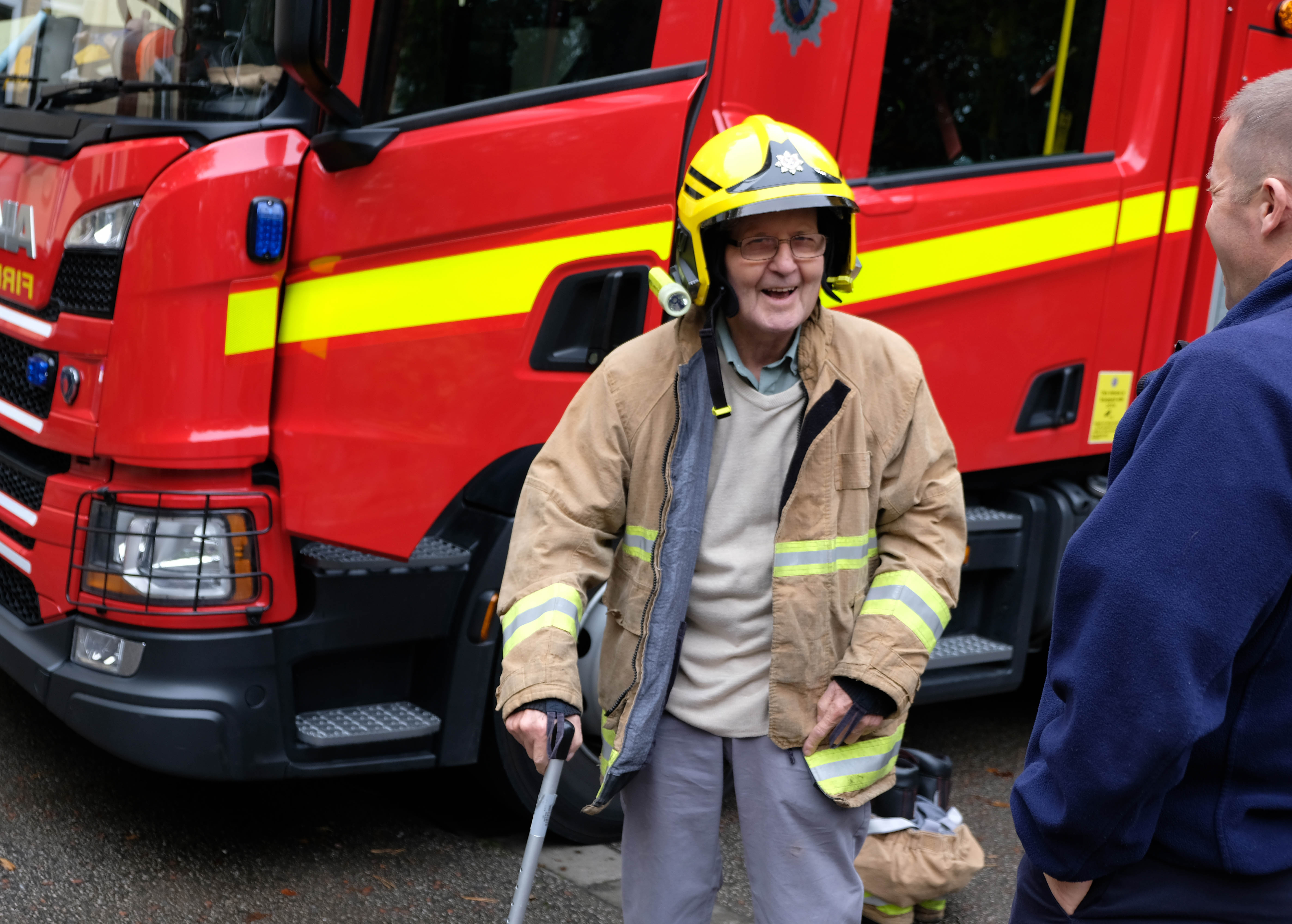 Former Merseyside firefighter gets wish to sit in fire engine "one last ...
