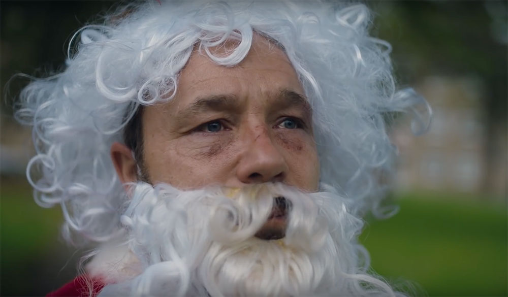 Stephen Graham stars as Father Christmas in Noel Gallagher video