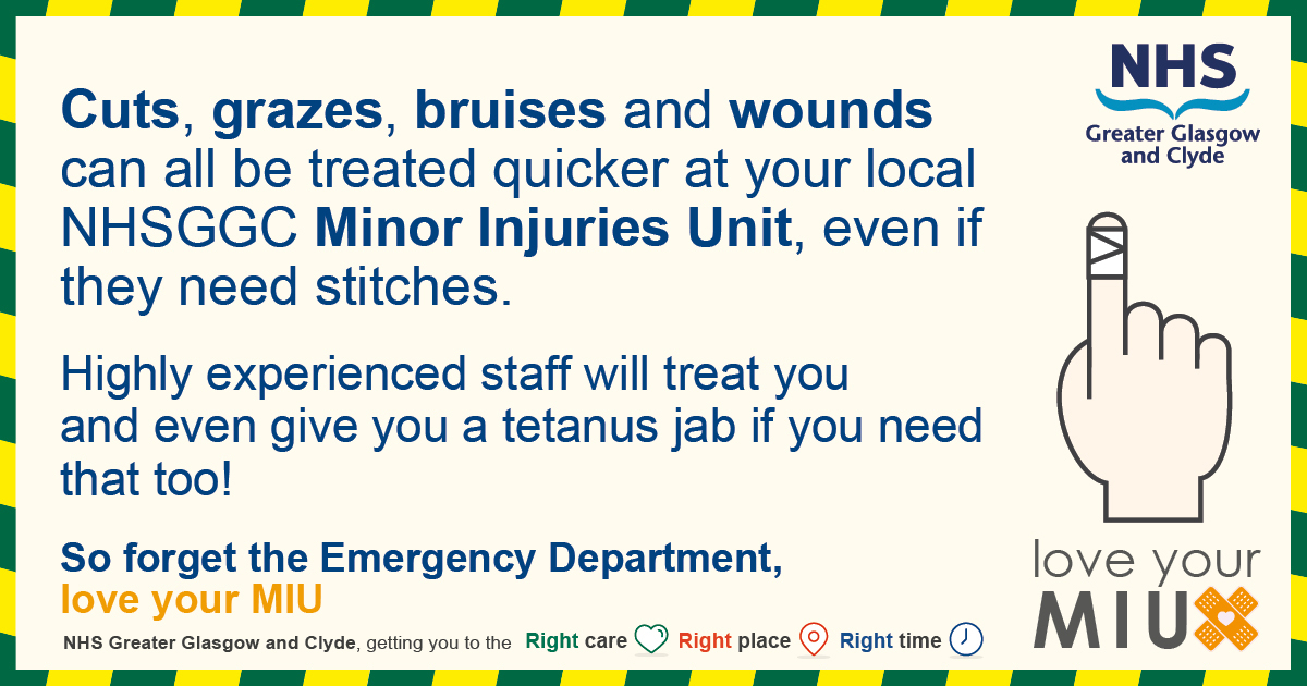 NHS – Get treated faster at your local Minor Injuries Unit | Health ...
