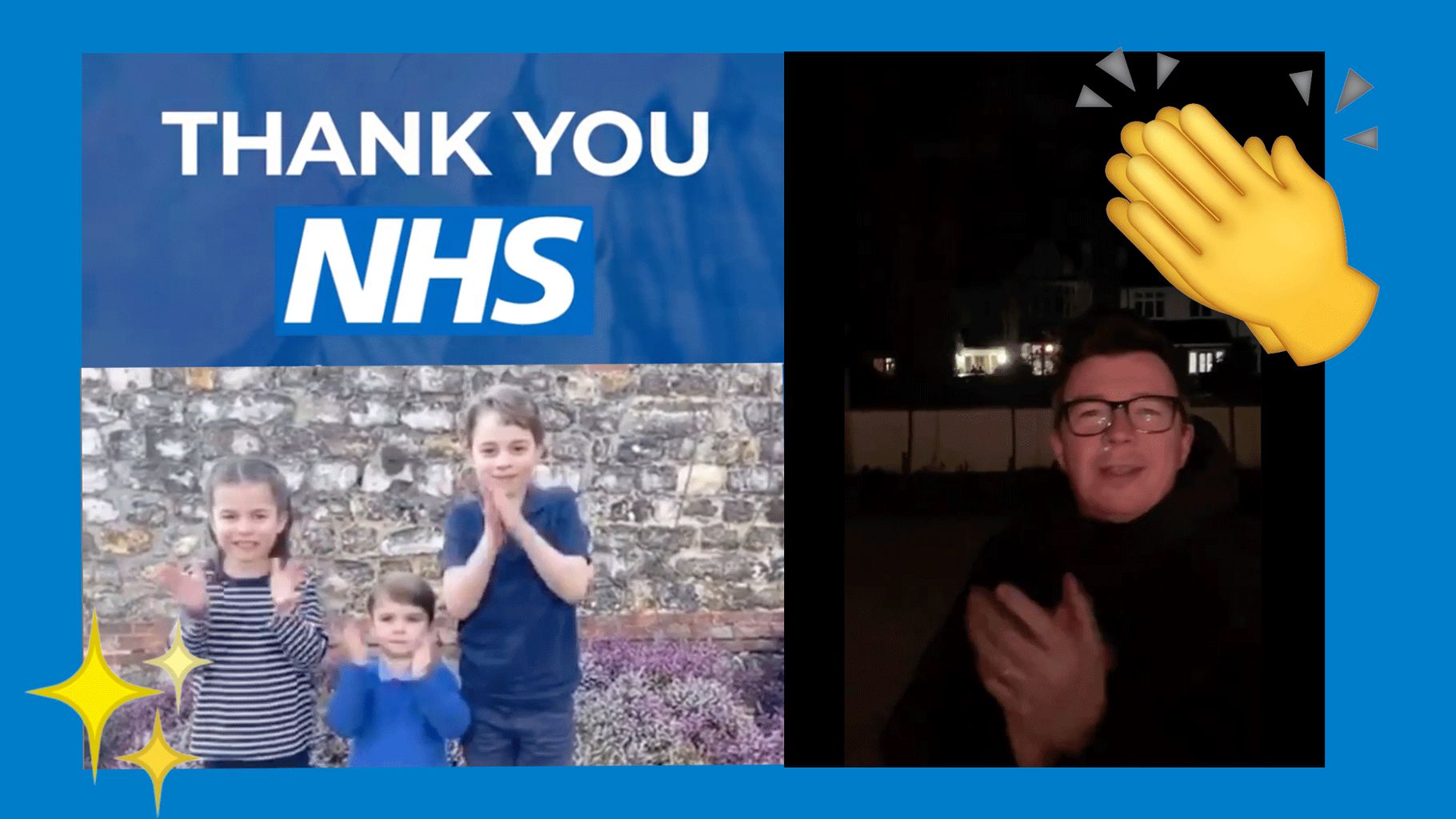 Celebrities and Royals take part in #ClapForOurCarers