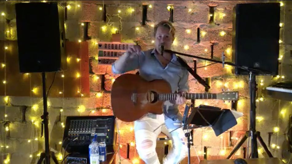 WATCH Man plays garden gigs during lockdown