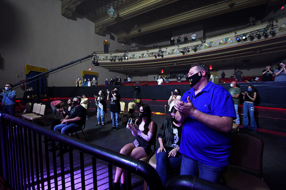 Go inside the first socially distanced music concert