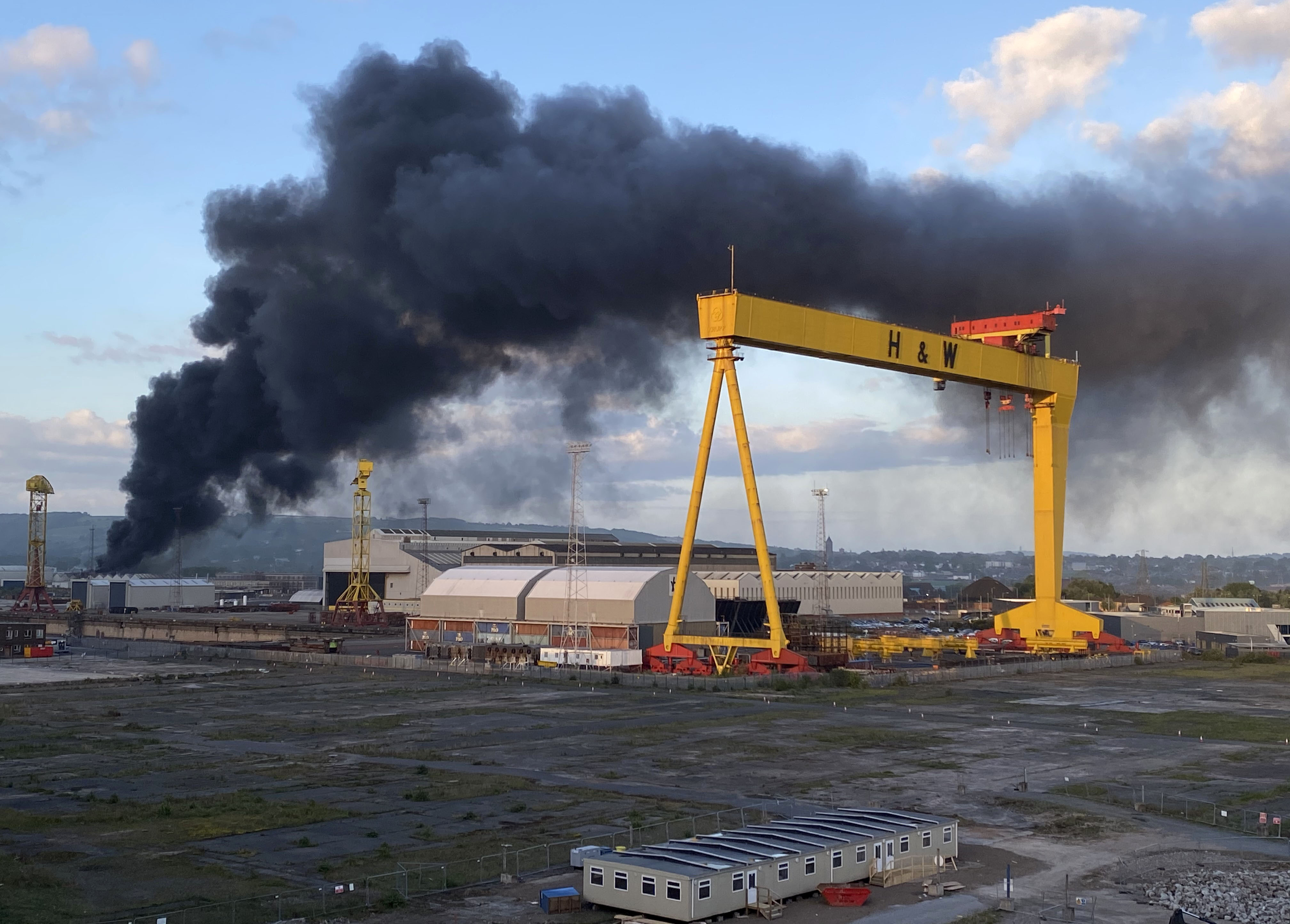 Huge fire at Bombardier plant in Belfast | News - Cool FM