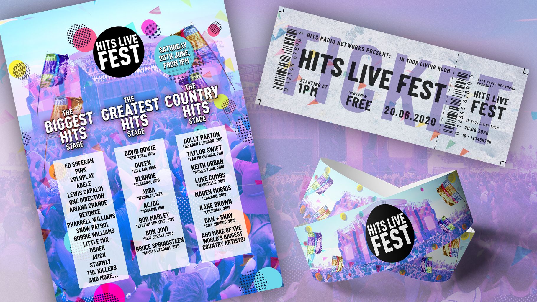 Download printable Tickets and line-up poster for Hits Live Fest ...