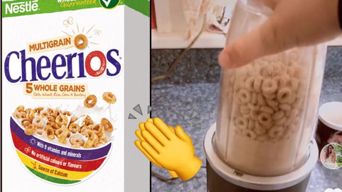 People are putting Cheerios in a blender to make edible sand for kids ...