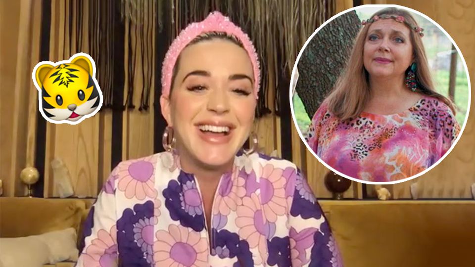 Katy Perry on her Zoom call with Tiger King's Carole Baskin