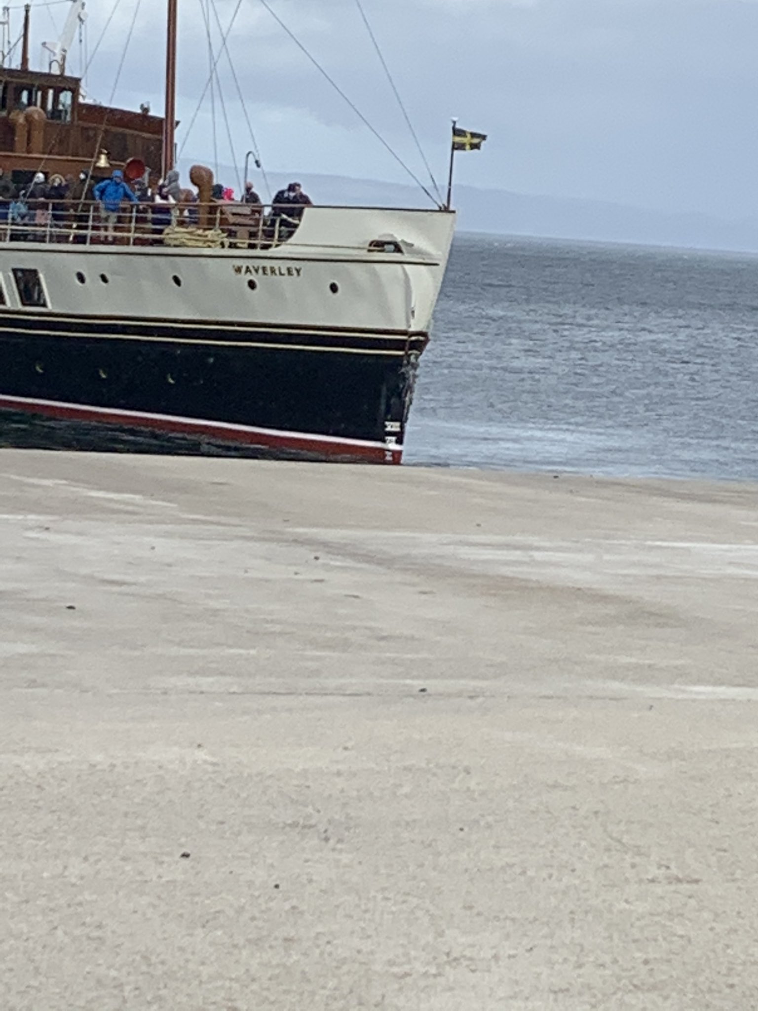 17 people are injured after the Waverley crashed into Brodick pier