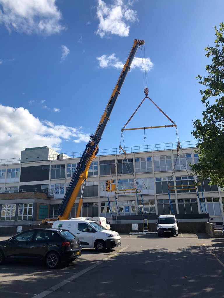 Crane used to lift new CT scanner into place | News - Greatest Hits ...