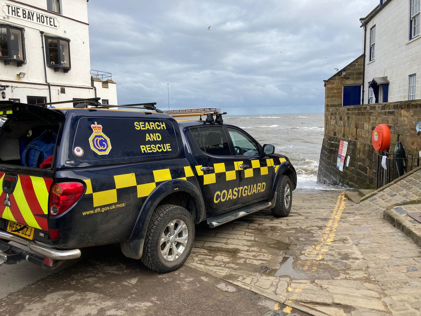 Whitby Coastguard rescue group and two dogs cut off by tide | News ...