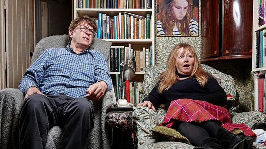 Why do Mary and Giles call each other nutty on Gogglebox?