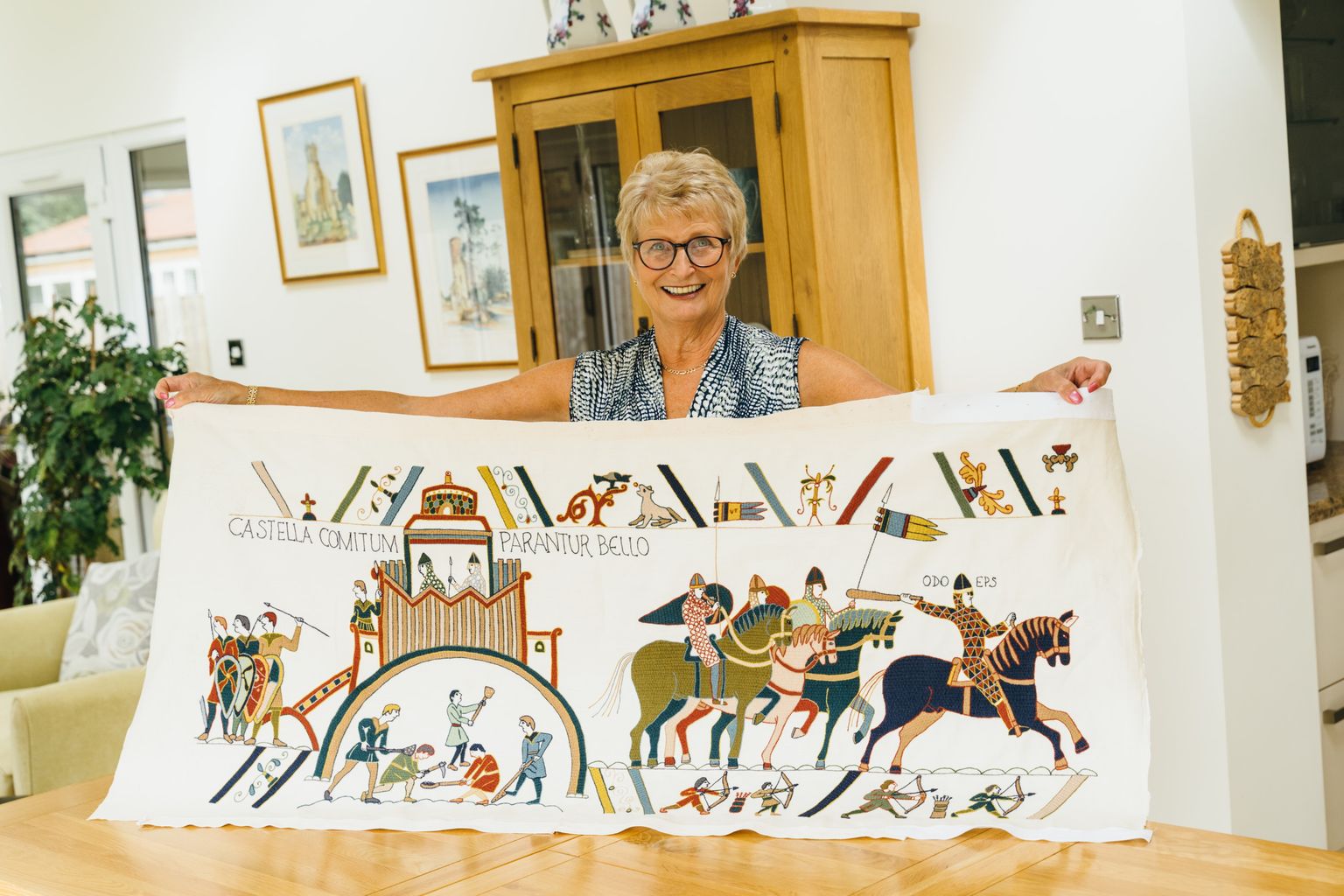 Second panel of Bayeux-inspired tapestry completed after 445 hours of ...