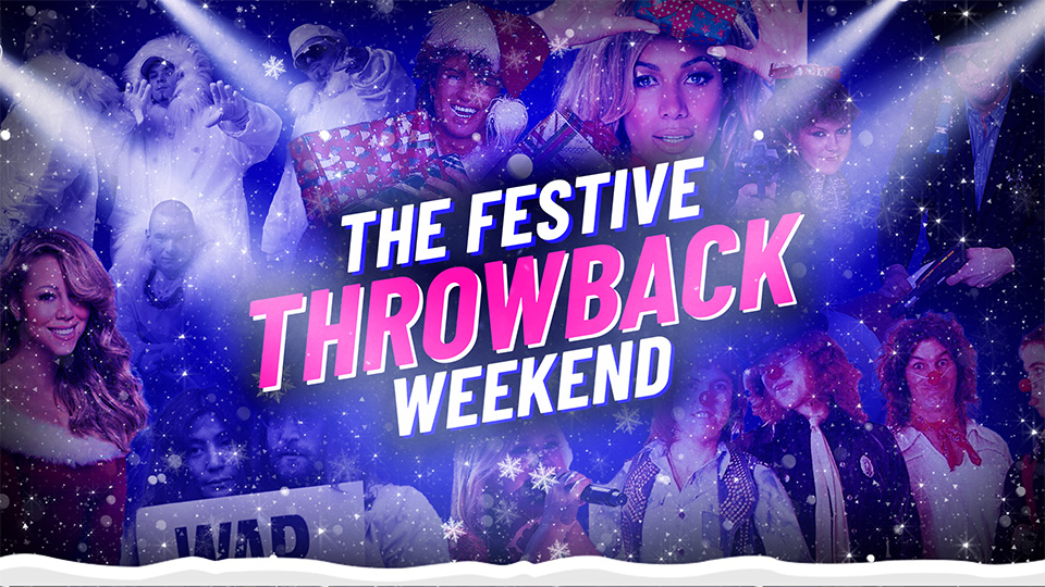 How can I listen to the Festive Throwback Weekend on MFR?