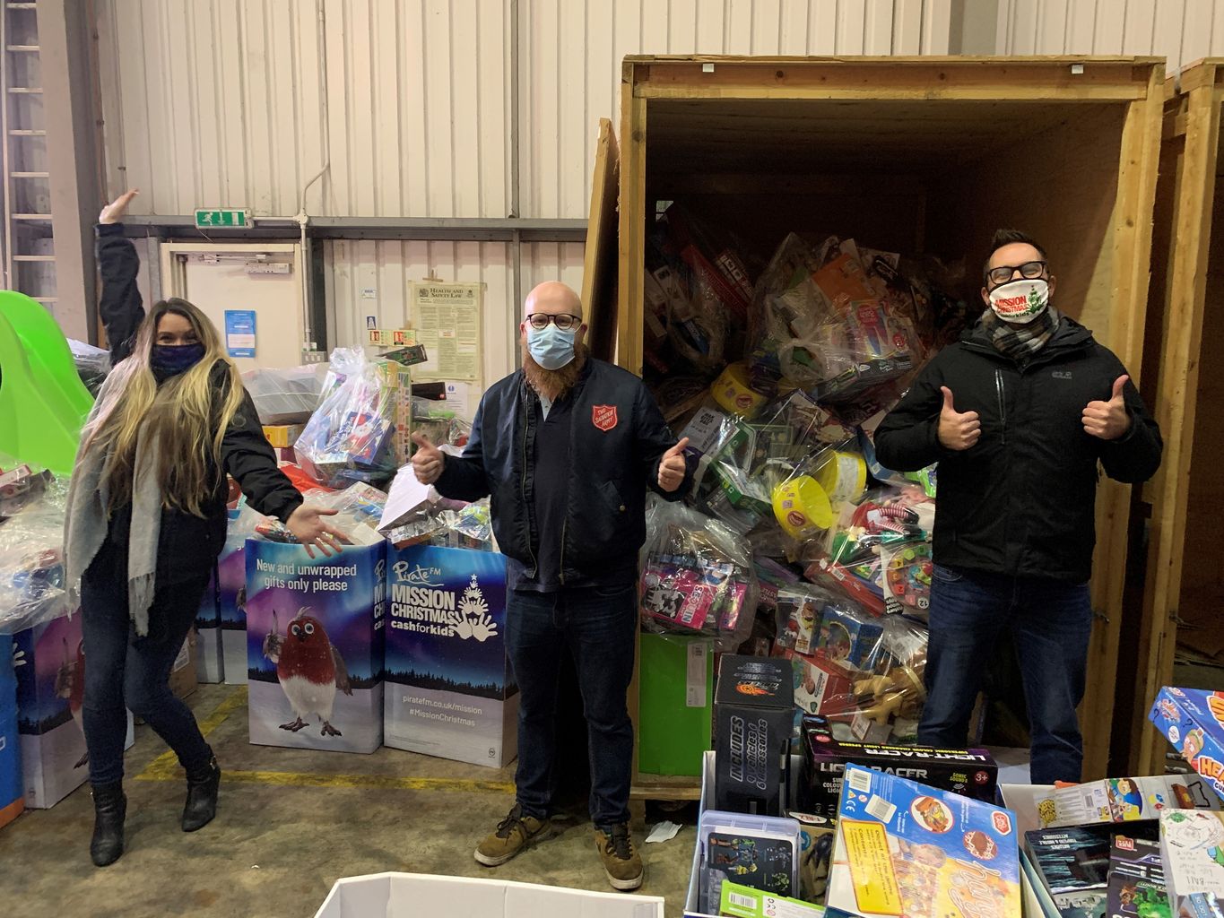 Pirate FM helps Salvation Army after Christmas donations were destroyed ...