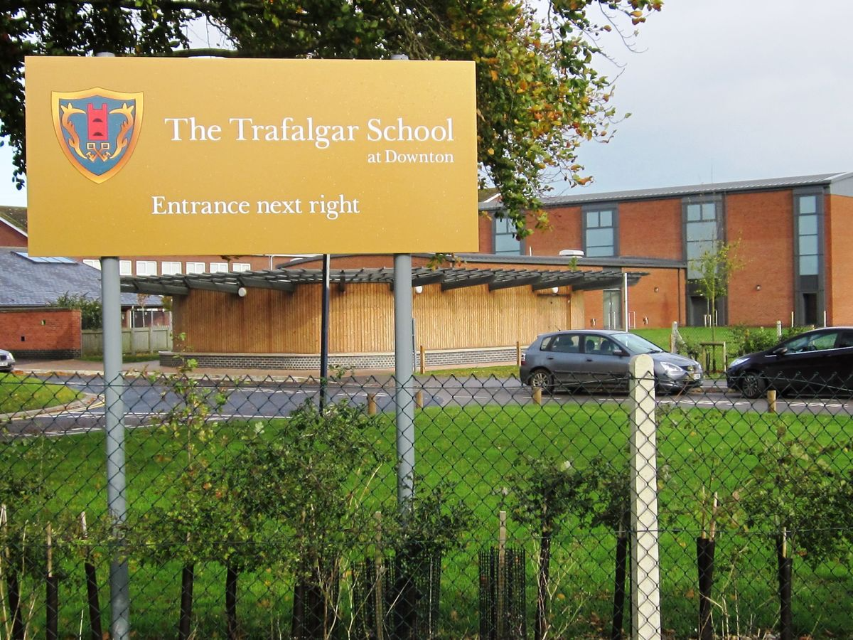 Remote learning returns to Trafalgar School at Downton due to several ...