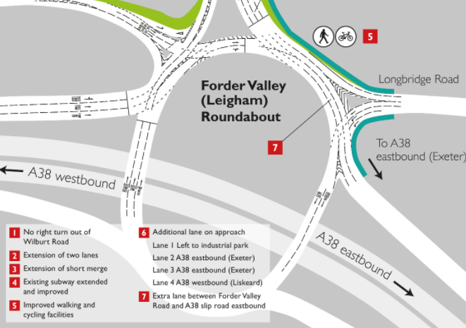 Work to widen and improve Leigham Roundabout to start next month | News ...