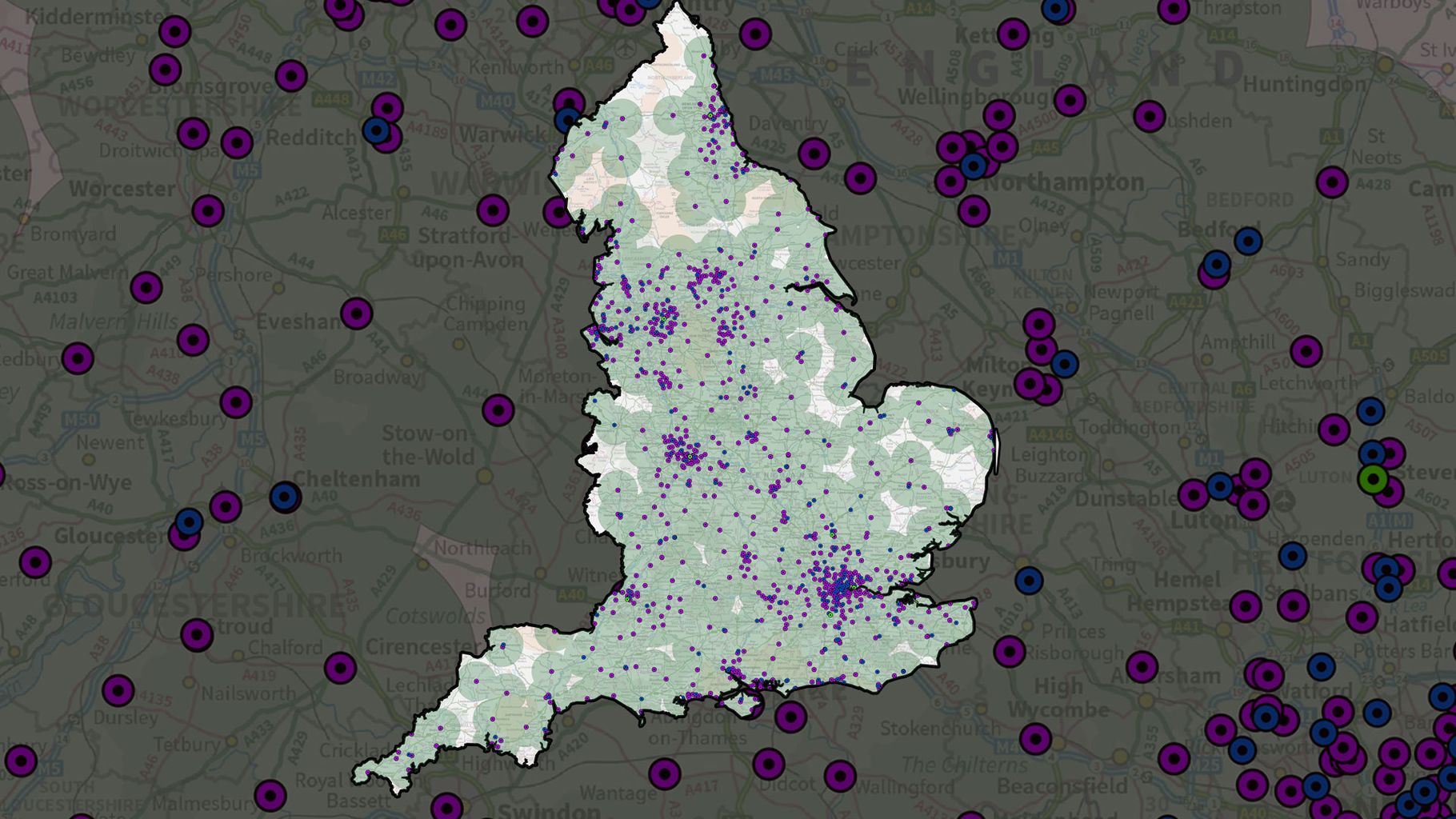 Map show the nearest place to get a covid vaccine