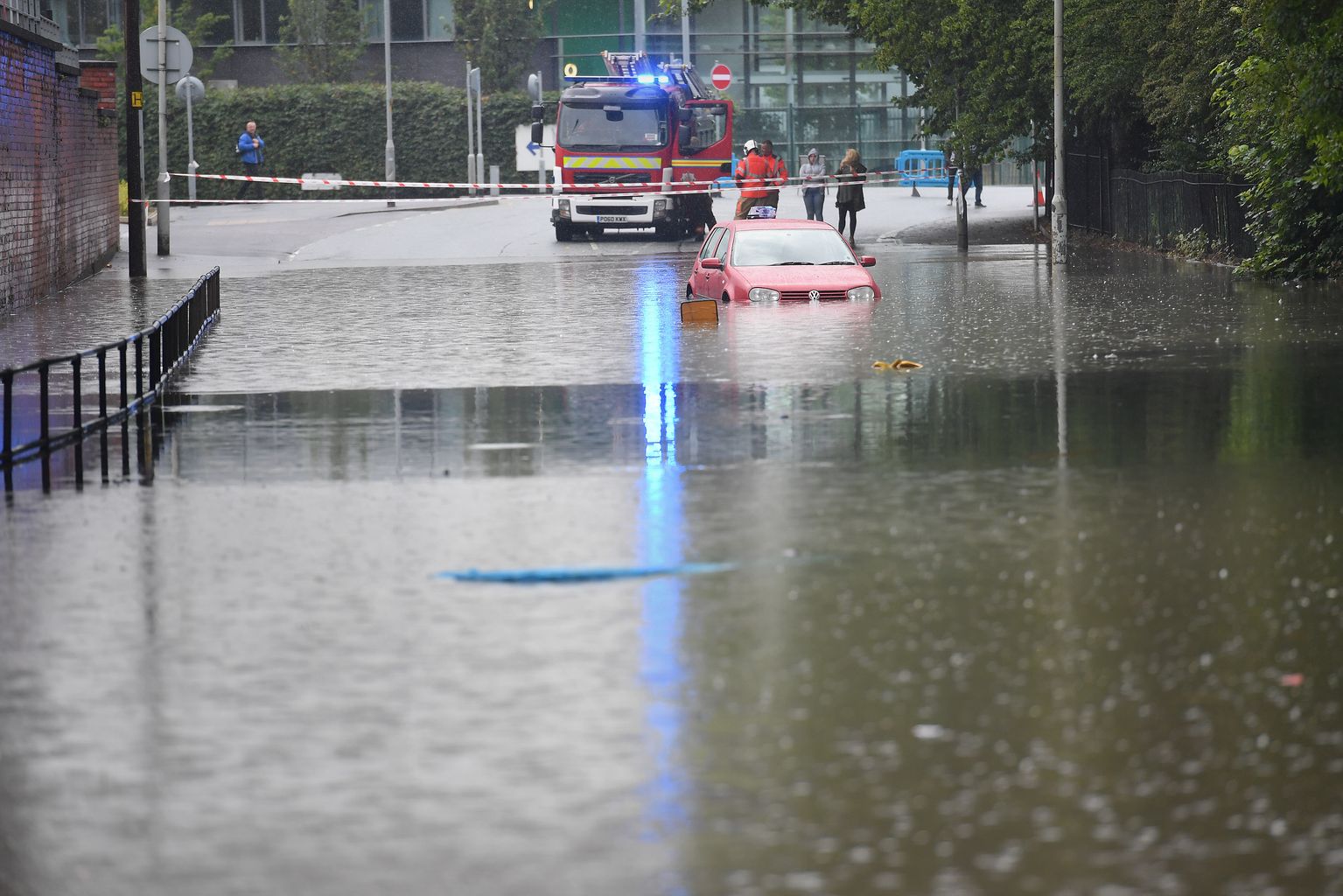Storm Christoph: Hundreds evacuated from homes in Manchester