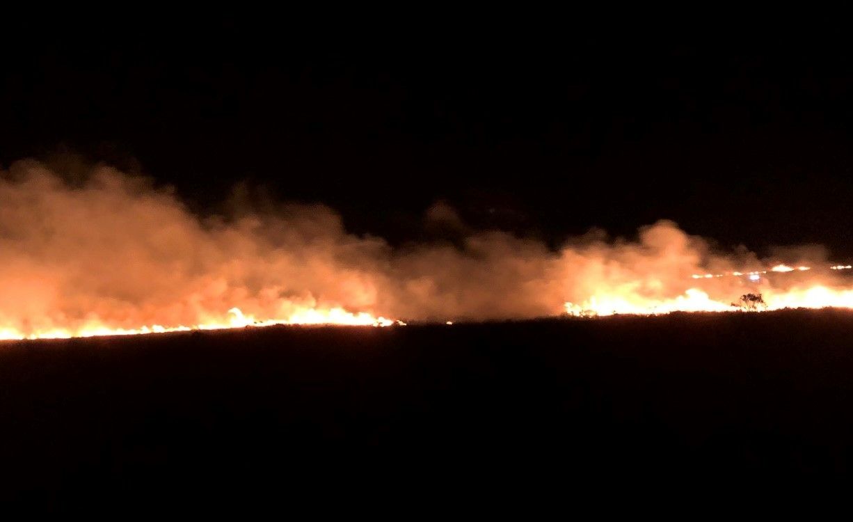 Huge gorse fire at Cornish nature reserve seen from almost 10 miles ...