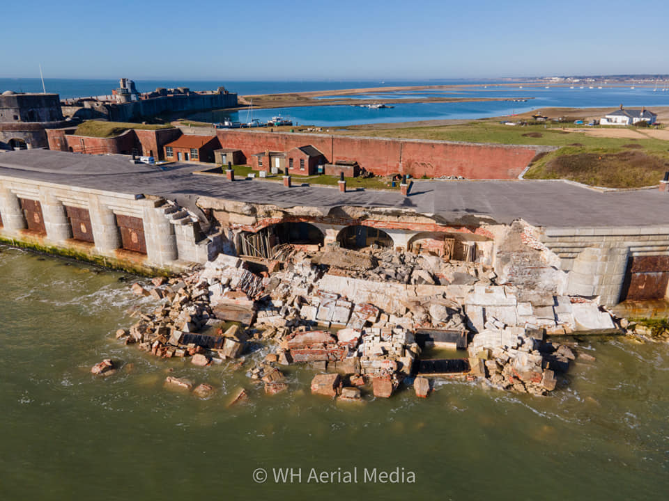Storm blamed for wall collapse at Hurst Castle | News - Greatest Hits ...