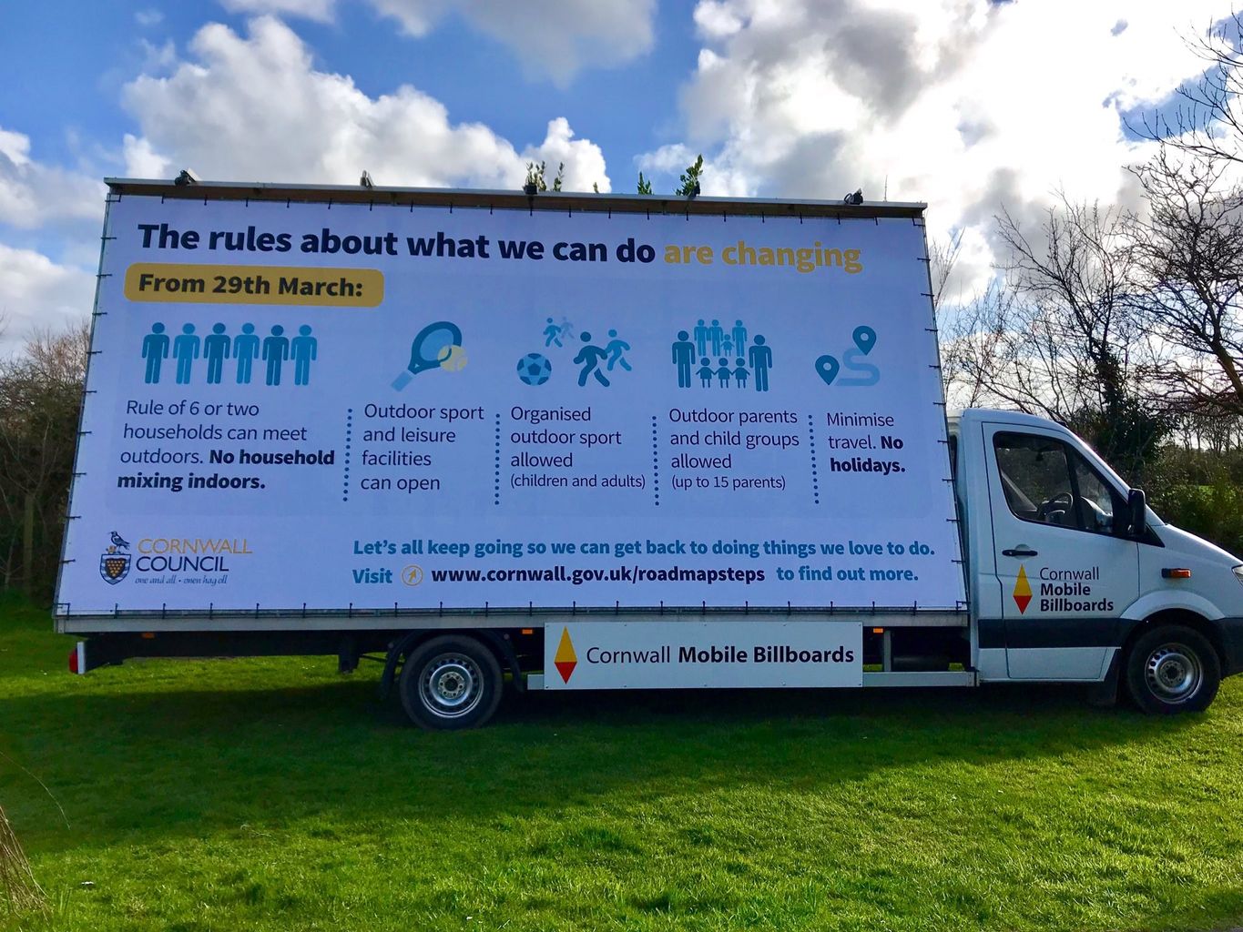 Mobile vans to spread roadmap out of lockdown messages across Cornwall ...