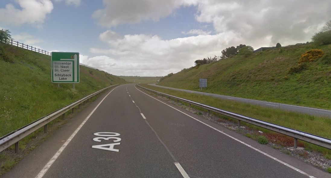 Lorry fire closes part of A30 in north Cornwall | News - undefined