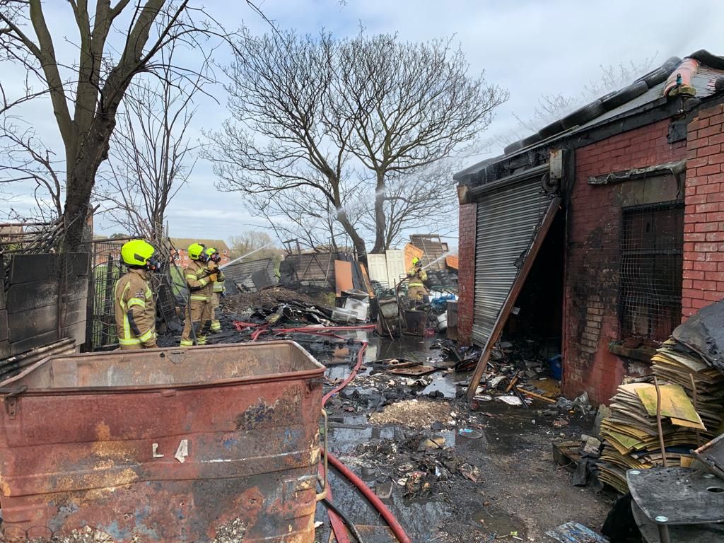 Firefighters tackle workshop fire in Clacton