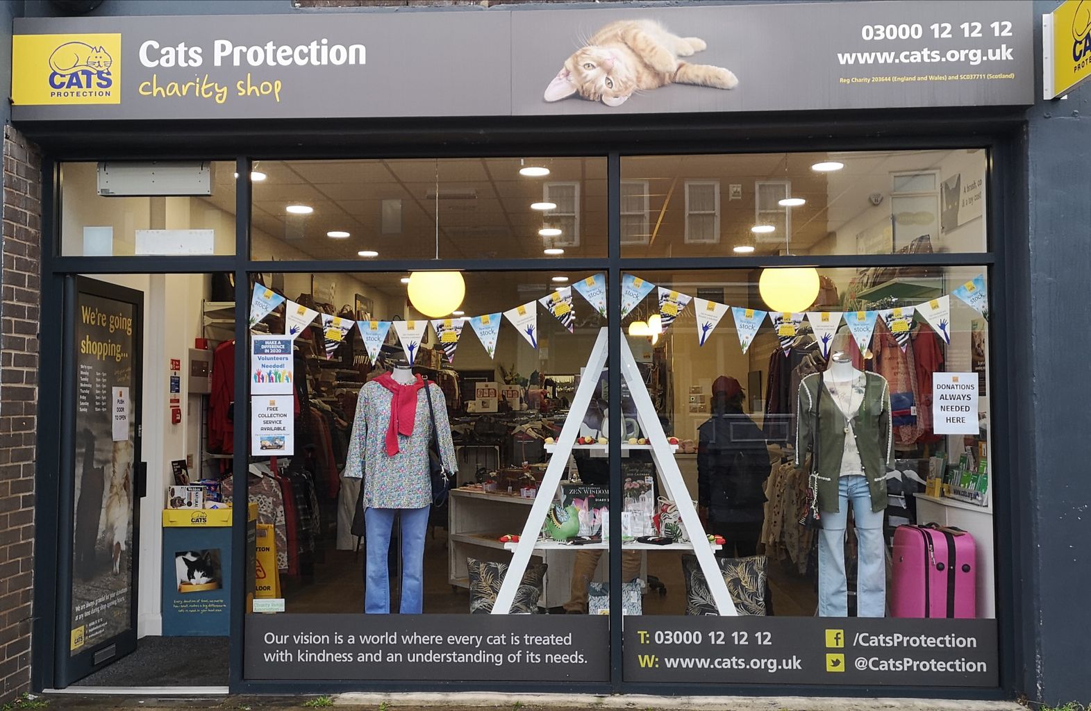 Cats Protection shop in Bridlington to welcome back customers