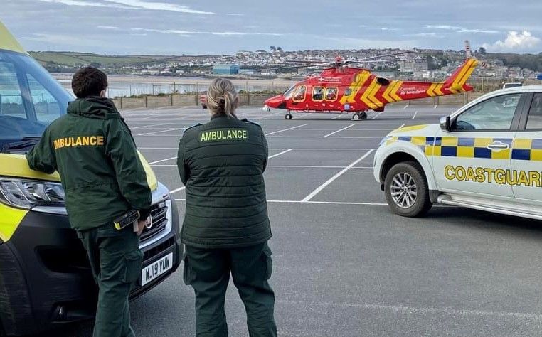 Man who collapsed in Cornwall spotted by CCTV operators 120 miles away