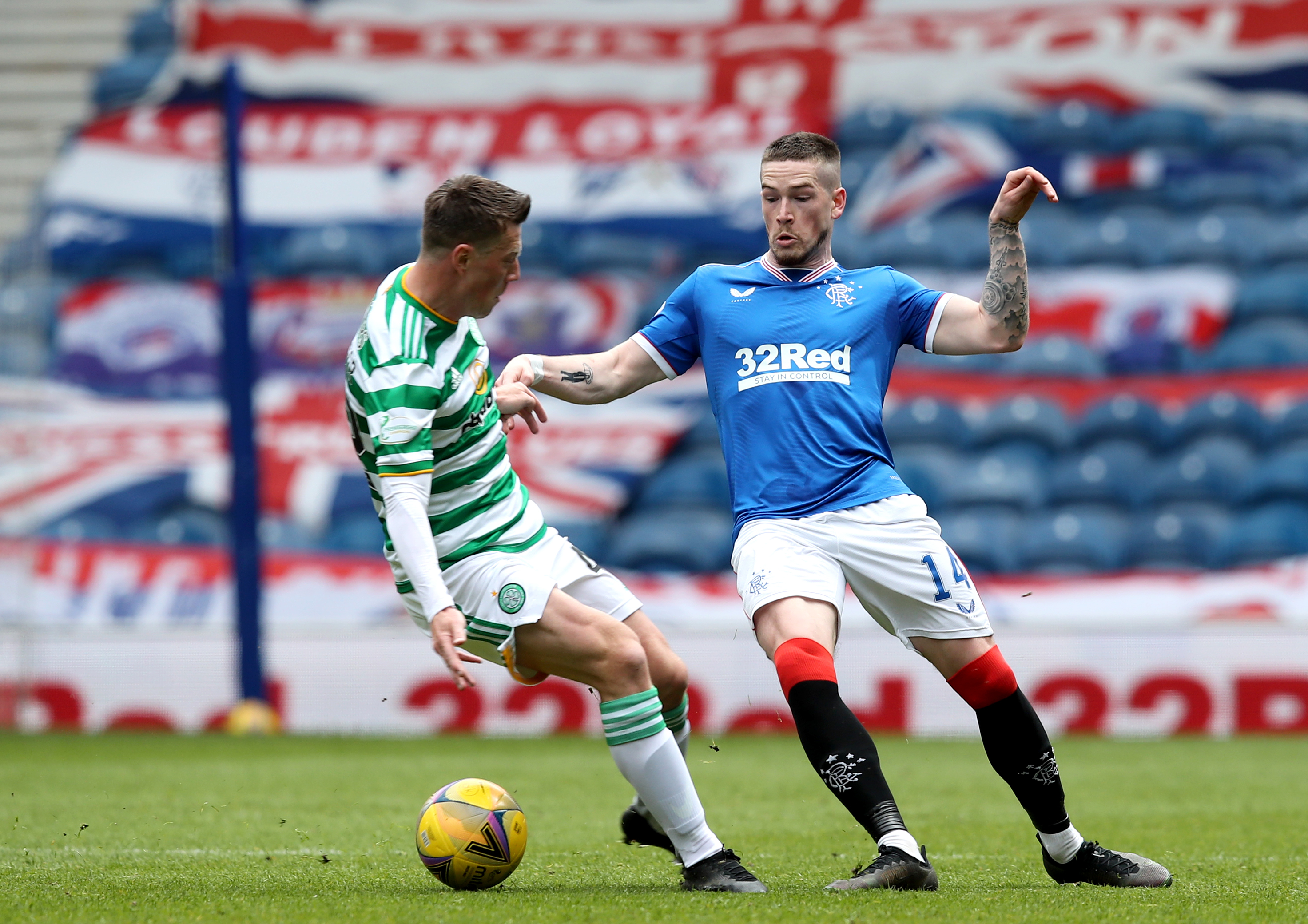John Kennedy blames referee after red card in Old Firm defeat ...