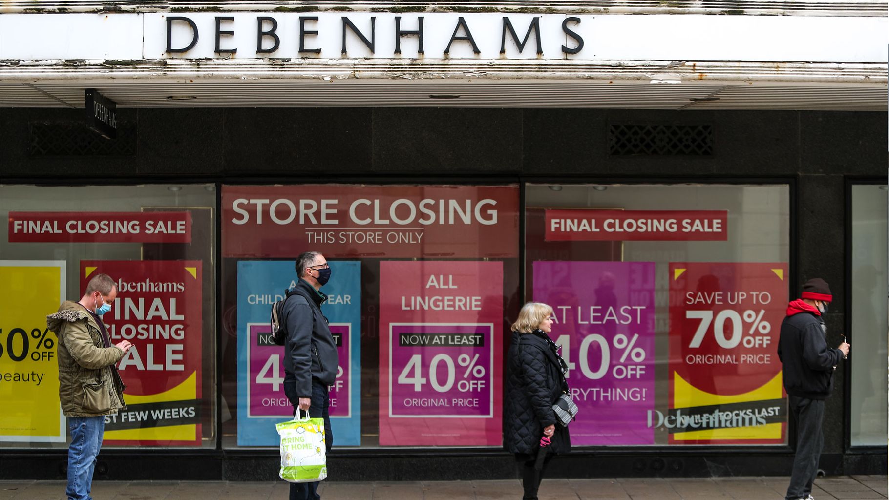 Debenhams reveal final closing dates for remaining stores